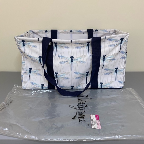 thirty-one | Bags | New Thirtyone White Blue Dragonfly Daze Large ...